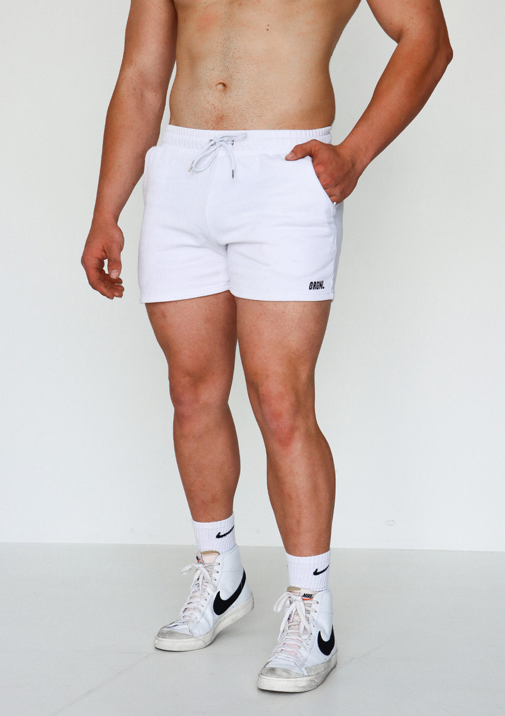 5" Base Shorts - White