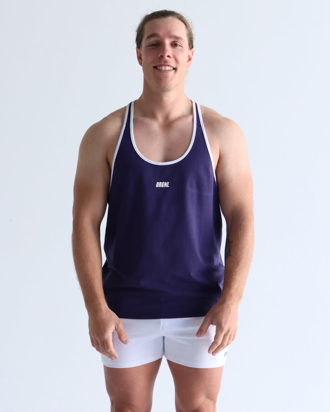 Retro Singlet - Navy