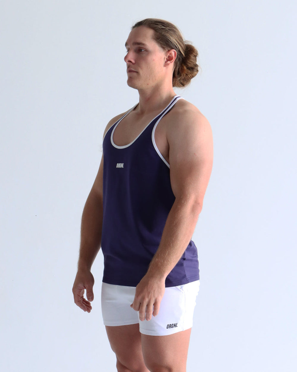 Retro Singlet - Navy