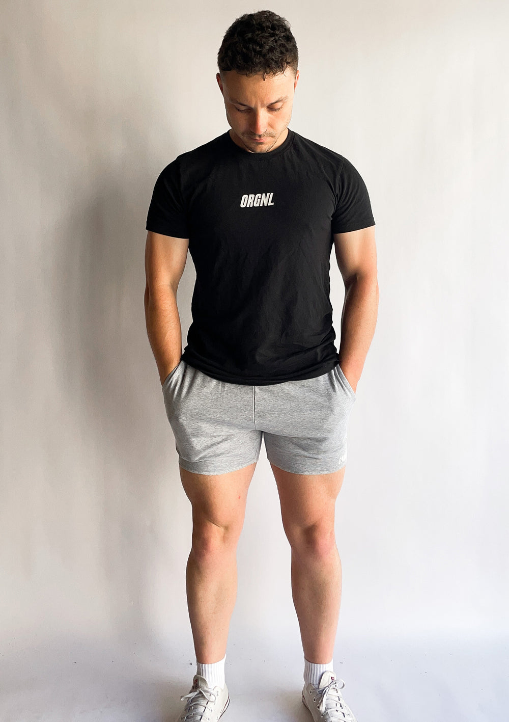 5" Raw Edge Shorts - Grey